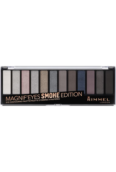 Rimmel London Magnif'Eyes Far Paleti 12'li Smoke Edition Rimmel London Magnif'Eyes Far Paleti 12'li Smoke Edition