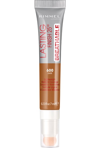 Rimmel London Lasting Finish 25HR Breathable Kapatıcı 600 Dark Rimmel London Lasting Finish 25HR Breathable Kapatıcı 600 Dark