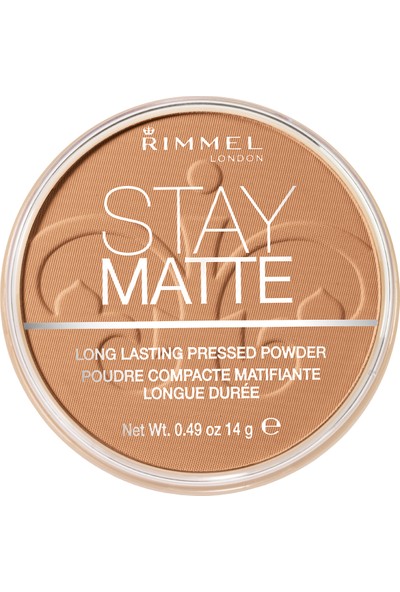 Rimmel London Stay Matte Pressed Pudra 030 - Caramel Rimmel London Stay Matte Pressed Pudra 030 - Caramel
