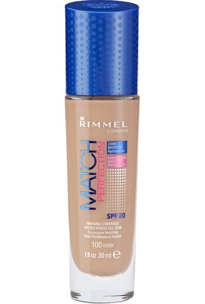 Rimmel London Match Perfection Fondöten 100 Ivory