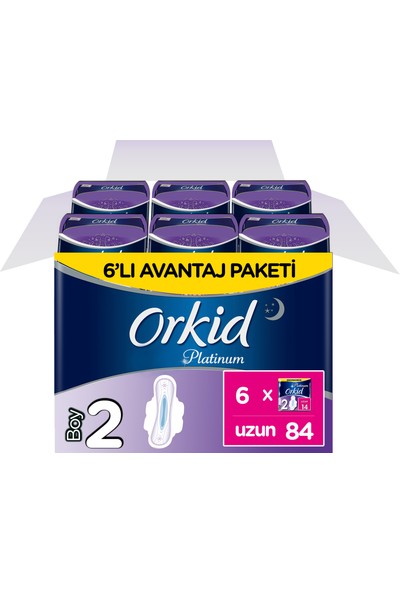 Orkid Platinum Hijyenik Ped Normal Ekonomik Paket 14 Ped x 6 Orkid Platinum Hijyenik Ped Normal Ekonomik Paket 14 Ped x 6