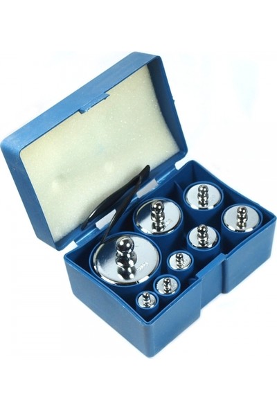 İşkur Makine Terazi 8 Parça Tartı Kalibrasyon Ağırlık Kilo Seti 10G 20G 50G 100G 200G 500G