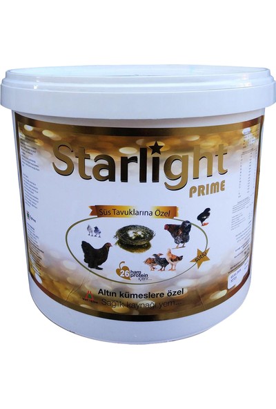 Optima Starlight Prime Süs Tavuklarına Özel Yem 10 kg