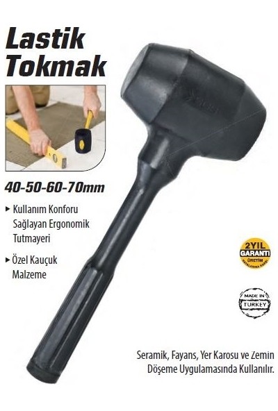 Sgs Profesyonel Lastik Tokmak 40 No Sgs151 (1 Adet) Sgs Profesyonel Lastik Tokmak 40 No Sgs151 (1 Adet)