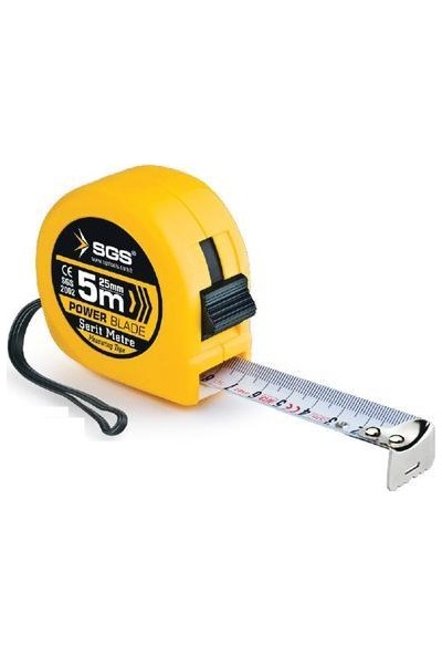 Sgs 3 Mt * 16 Mm Çelik Şerit Metre Sgs2000 (1 Adet)