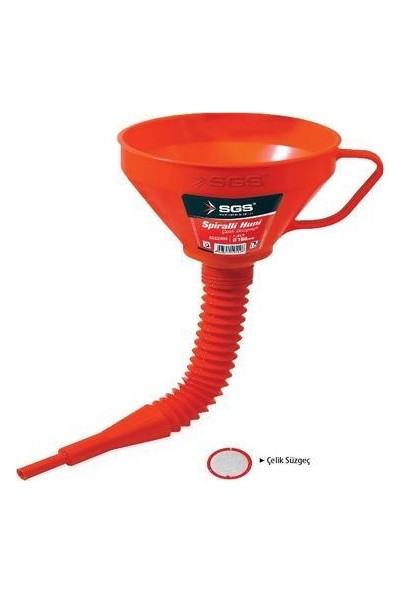 Sgs Spralli Huni 160Mm Çelik Süzgeçli Sgs2400 (1 Adet) Sgs Spralli Huni 160Mm Çelik Süzgeçli Sgs2400 (1 Adet)