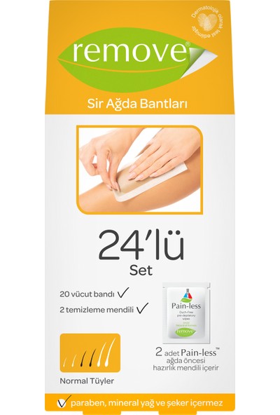 Remove 24'lü Set Sir Ağda Bantları Remove 24'lü Set Sir Ağda Bantları