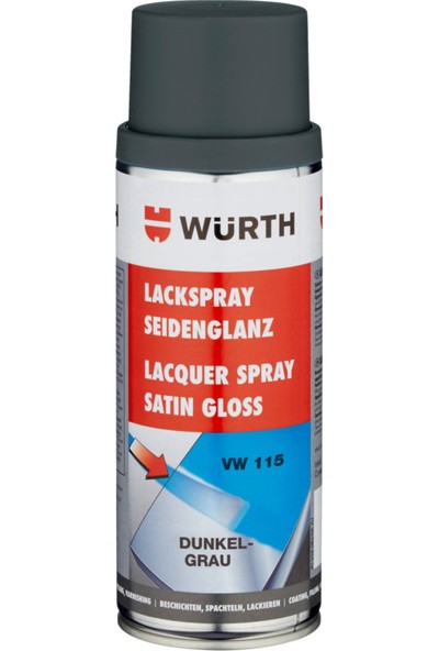 Würth Sprey Boya Koyu Gri 400 ml. Würth Sprey Boya Koyu Gri 400 ml.