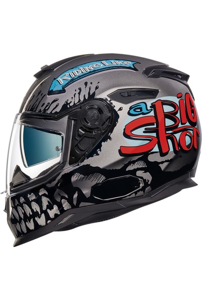 Nexx Sx100 Big Shot Gri Kask M Nexx Sx100 Big Shot Gri Kask M