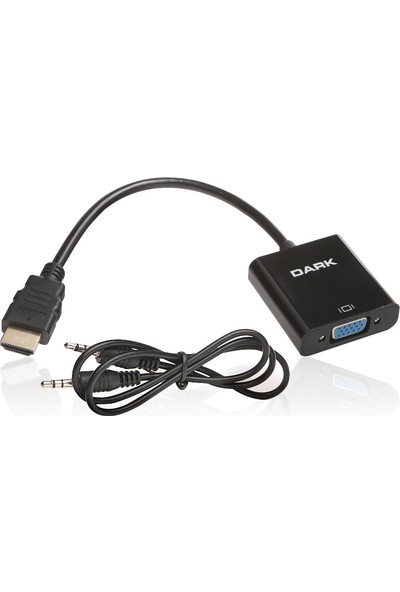 Dark Dijital HDMI to Analog VGA ve SES Aktif Dönüştürücüsü (DK-HD-AHDMIXVGA) Dark Dijital HDMI to Analog VGA ve SES Aktif Dönüştürücüsü (DK-HD-AHDMIXVGA)