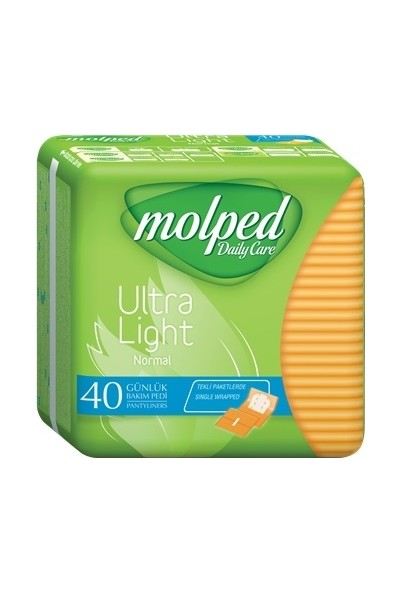 Molped Daily Care Ultra Light Sw'li Günlük Ped 40 Adet Molped Daily Care Ultra Light Sw'li Günlük Ped 40 Adet