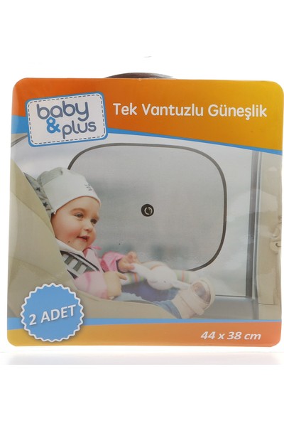 Baby&Plus Tek Vantuzlu Güneşlik 2 Adet