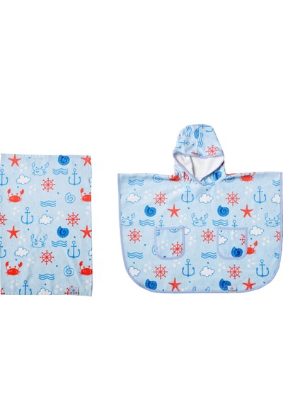 Airycot Çocuk Havlu Panço Yengeç