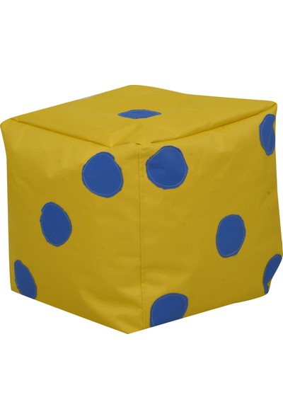 Armutland Zar Puf Sarı Lacivert