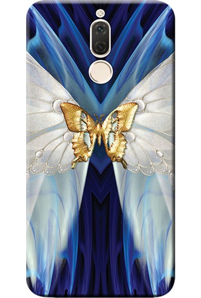 Kılıf Merkezi Huawei Mate 10 Lite Kılıf Silikon Baskılı Kelebek Resim STK:551