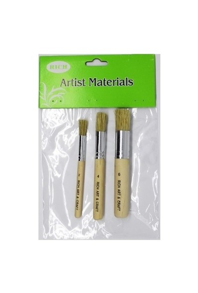 Rich Stencıl Fırça 3'Lü Set 2-4-6 Rich Stencıl Fırça 3'Lü Set 2-4-6