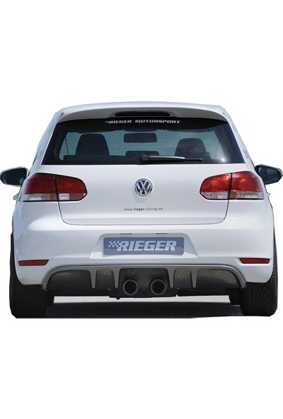 Volkswagen Golf 6 2009 - 2012 Rieger Arka Tampon Eki - Difüzör (Plastik) Volkswagen Golf 6 2009 - 2012 Rieger Arka Tampon Eki - Difüzör (Plastik)