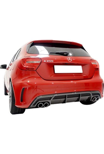 Mercedes A Serisi W176 2013 - 2015 AMG A180 A200 A250 Arka Tampon Eki - Difüzör (Plastik) Mercedes A Serisi W176 2013 - 2015 AMG A180 A200 A250 Arka Tampon Eki - Difüzör (Plastik)