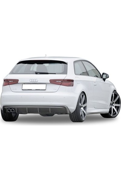 Audi A3 8V 2012 - 2016 Rieger Arka Tampon Eki - Difüzör (Plastik) Audi A3 8V 2012 - 2016 Rieger Arka Tampon Eki - Difüzör (Plastik)
