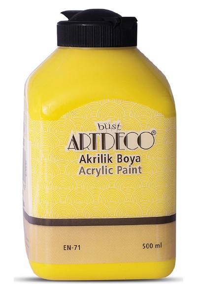 Artdeco Akrilik Ahşap Boyası 500 ml 3602 Koyu Sarı