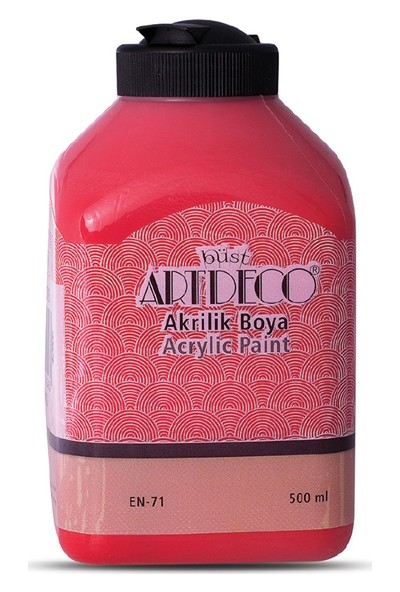 Artdeco Akrilik Ahşap Boyası 500 ml 3616 Kırmızı Artdeco Akrilik Ahşap Boyası 500 ml 3616 Kırmızı