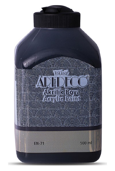 Artdeco Akrilik Ahşap Boyası 500 ml 3618 Siyah