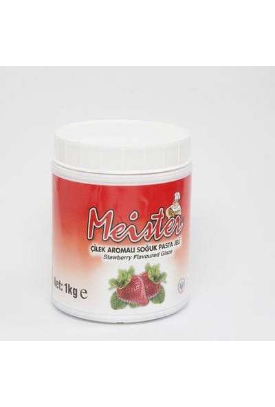 Meister Soğuk Pasta Jölesi - Çilek 1 Kg Meister Soğuk Pasta Jölesi - Çilek 1 Kg
