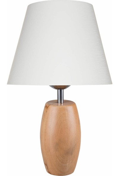 Modelight Top Abajur Kayın Ayak / Beyaz Şapka