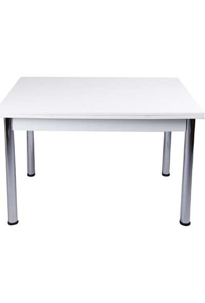 Evistro Yandan Açılır Ahşap Mutfak Masa 60 x 90 Beyaz Evistro Yandan Açılır Ahşap Mutfak Masa 60 x 90 Beyaz