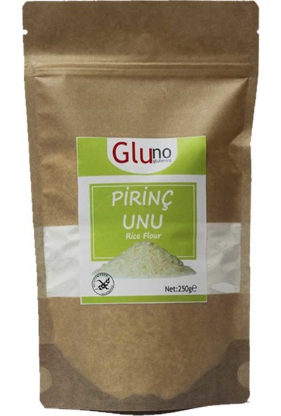 Gluno Glutensiz Pirinç Unu 250 gr Gluno Glutensiz Pirinç Unu 250 gr