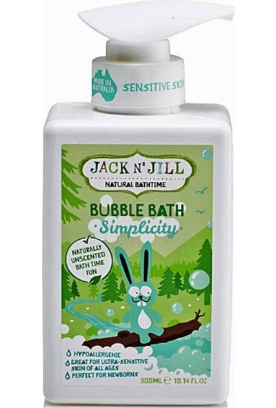 Jack N' Jill Bubble Bath Simplicity Banyo Köpüğü 300 ml Jack N' Jill Bubble Bath Simplicity Banyo Köpüğü 300 ml