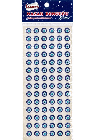 Ticon Nazar Boncuğu Sticker Yapışkanlı 138080 Ticon Nazar Boncuğu Sticker Yapışkanlı 138080