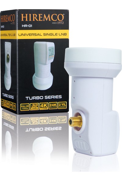 Hiremco 3D-Full HD Tek Çıkışlı Üniversal LNB