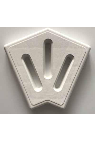 Gemaş 20cm Havuz Kenar Taşma Izgarası Köşe Parçası 45°