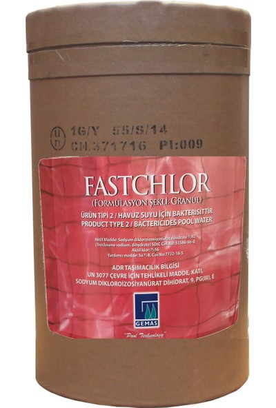 Gemaş % 56 Toz Klor 50 Kg