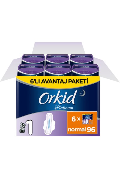 Orkid Platinum Hijyenik Ped Uzun Ekonomik Paket 16 Ped x 6 Orkid Platinum Hijyenik Ped Uzun Ekonomik Paket 16 Ped x 6