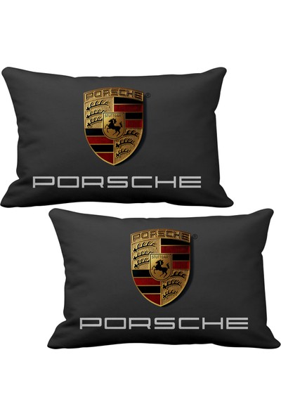 Asr Porsche 2 li Lüks Araç Boyun Yastığı Siyah ve Ahşap Logo Anahtarlık Asr Porsche 2 li Lüks Araç Boyun Yastığı Siyah ve Ahşap Logo Anahtarlık