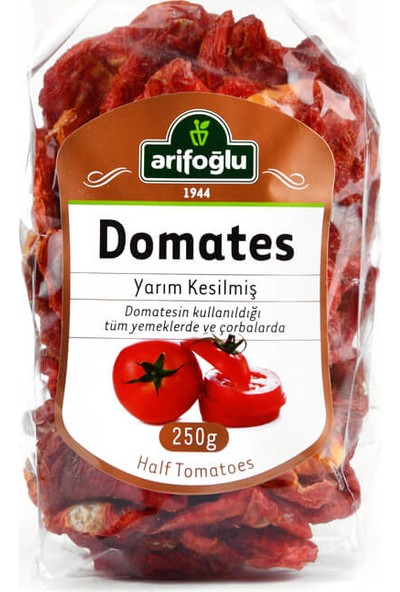 Arifoğlu Kurutulmuş Domates Yarım 250 gr Arifoğlu Kurutulmuş Domates Yarım 250 gr