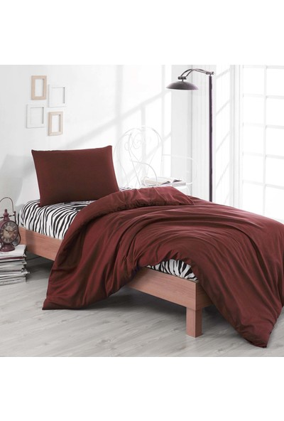 Eponj Home Paint Nevresim Takımı Tek Kişilik Safari Bordo Eponj Home Paint Nevresim Takımı Tek Kişilik Safari Bordo