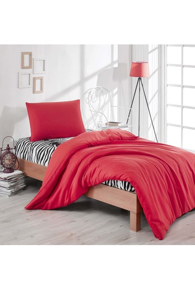 Eponj Home Paint Nevresim Takımı Tek Kişilik Safari Kırmızı Eponj Home Paint Nevresim Takımı Tek Kişilik Safari Kırmızı