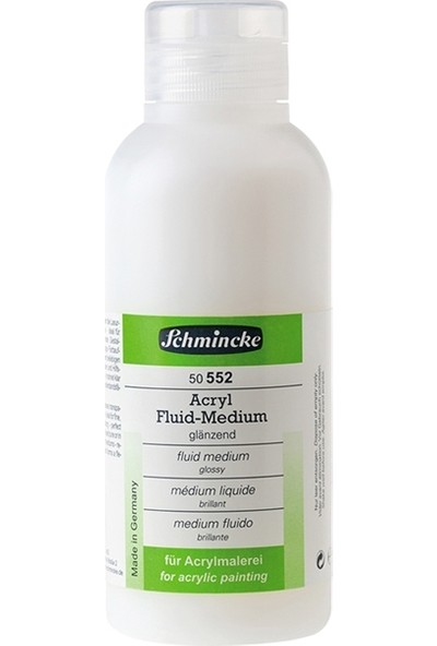 Schmincke Acrylic Fluid-Medium 250Ml Parlak Medyum N:50552 Schmincke Acrylic Fluid-Medium 250Ml Parlak Medyum N:50552