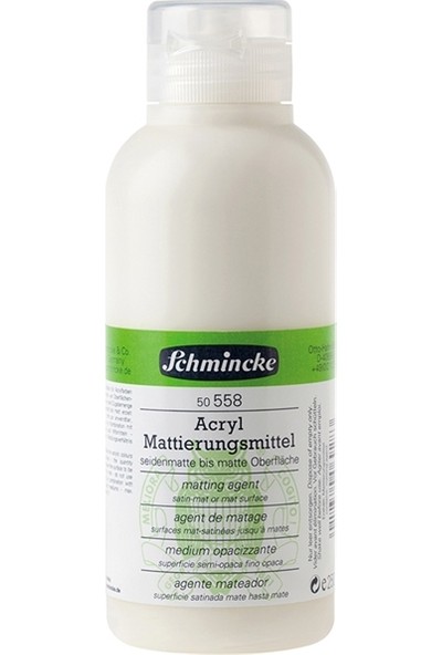 Schmincke Matting Agent 250Ml Matlaştırıcı N:50558 Schmincke Matting Agent 250Ml Matlaştırıcı N:50558