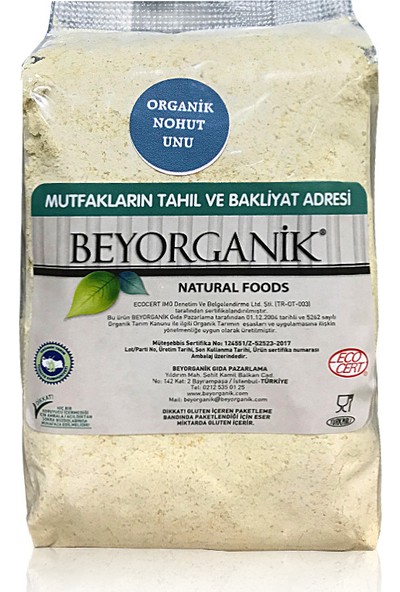 Beyorganik Organik Nohut Unu 500 gr