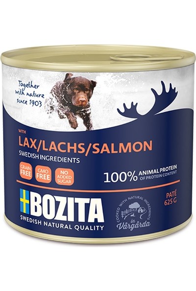 Bozita Somonlu Köpek Konservesi 625 Gr.