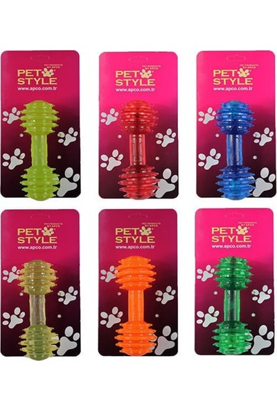 Dolgulu Dumbell Köpek Oyuncağı 12 cm