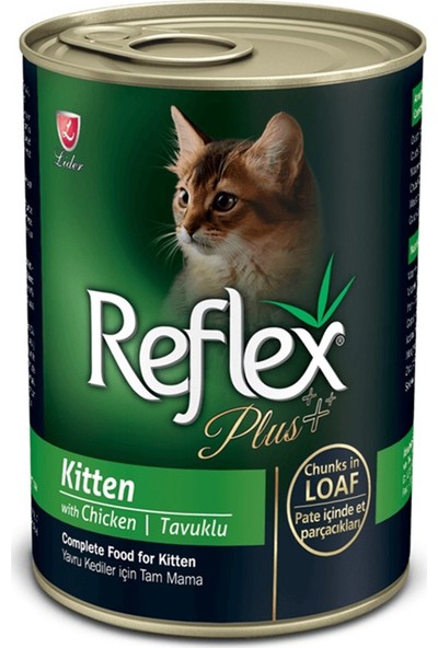 Reflex Plus Kitten Tavuklu Konserve Yavru Kedi Maması 400 gr Reflex Plus Kitten Tavuklu Konserve Yavru Kedi Maması 400 gr