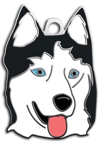 Pet Tag Sibirya Kurdu Köpek Künyesi Pet Tag Sibirya Kurdu Köpek Künyesi