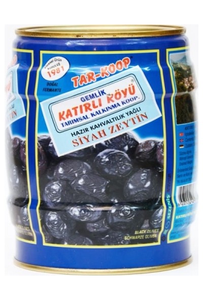 Katırlı Köyü Hazır Kahvaltılık Siyah Zeytin 1 kg