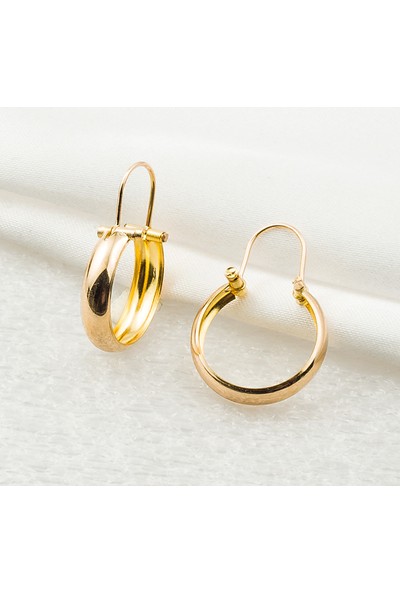 Bilezikci Klasik 14 Ayar Altın Halep Küpe Bilezikci Klasik 14 Ayar Altın Halep Küpe