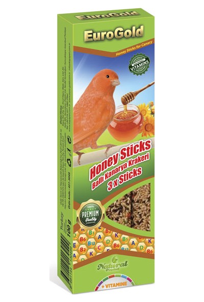 EuroGold Kanarya Ballı Kraker Üçlü 100 gr EuroGold Kanarya Ballı Kraker Üçlü 100 gr